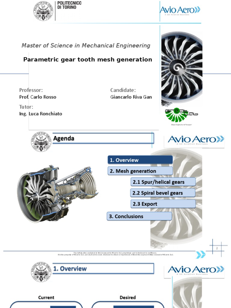 Master of Science in Mechanical Engineering: Parametric Gear Tooth Mesh ...