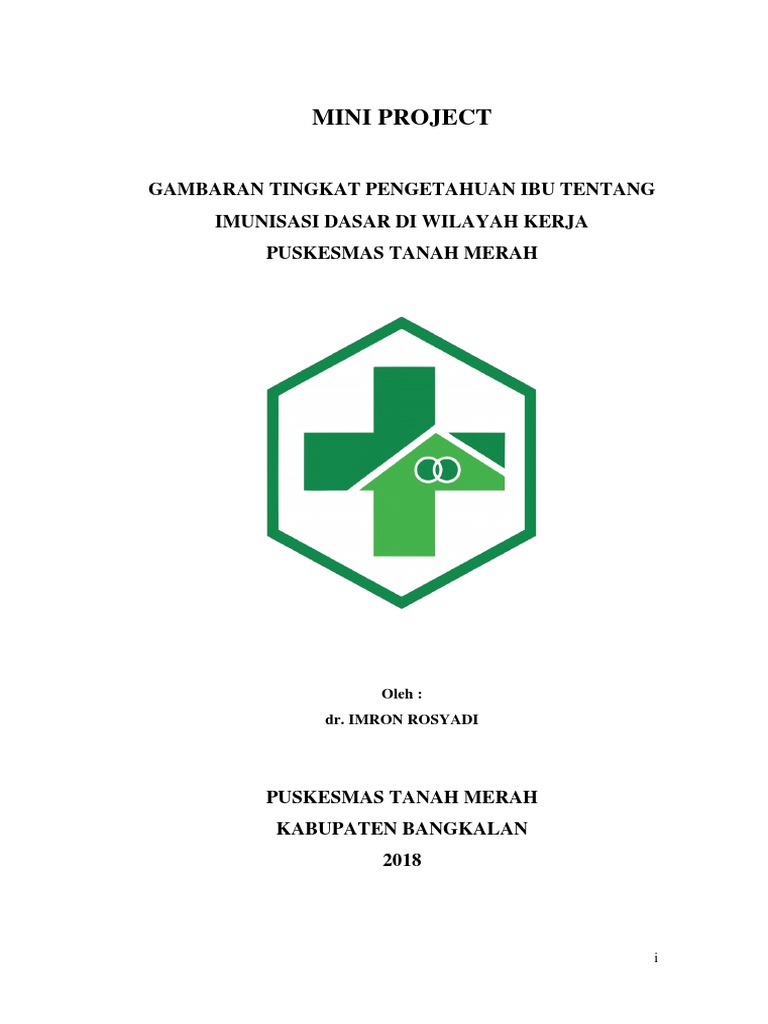 Mini Project - Gambaran Pengetahuan Ibu Terhadap Imunisasi Dasar Di ...