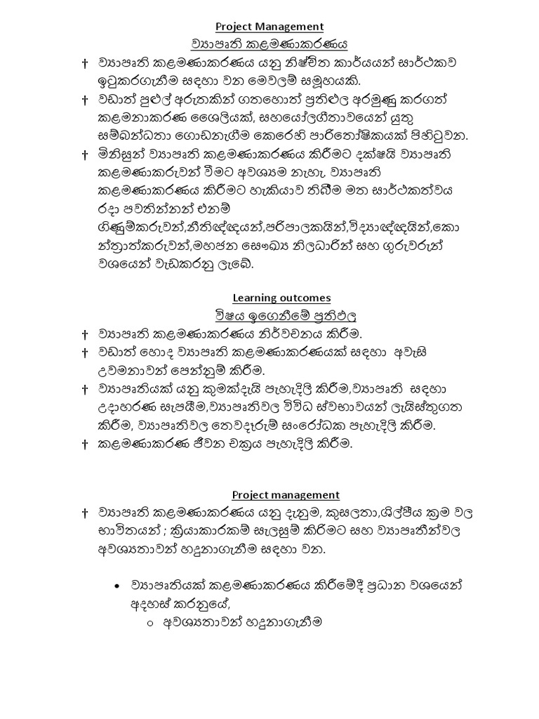 Project Management | PDF