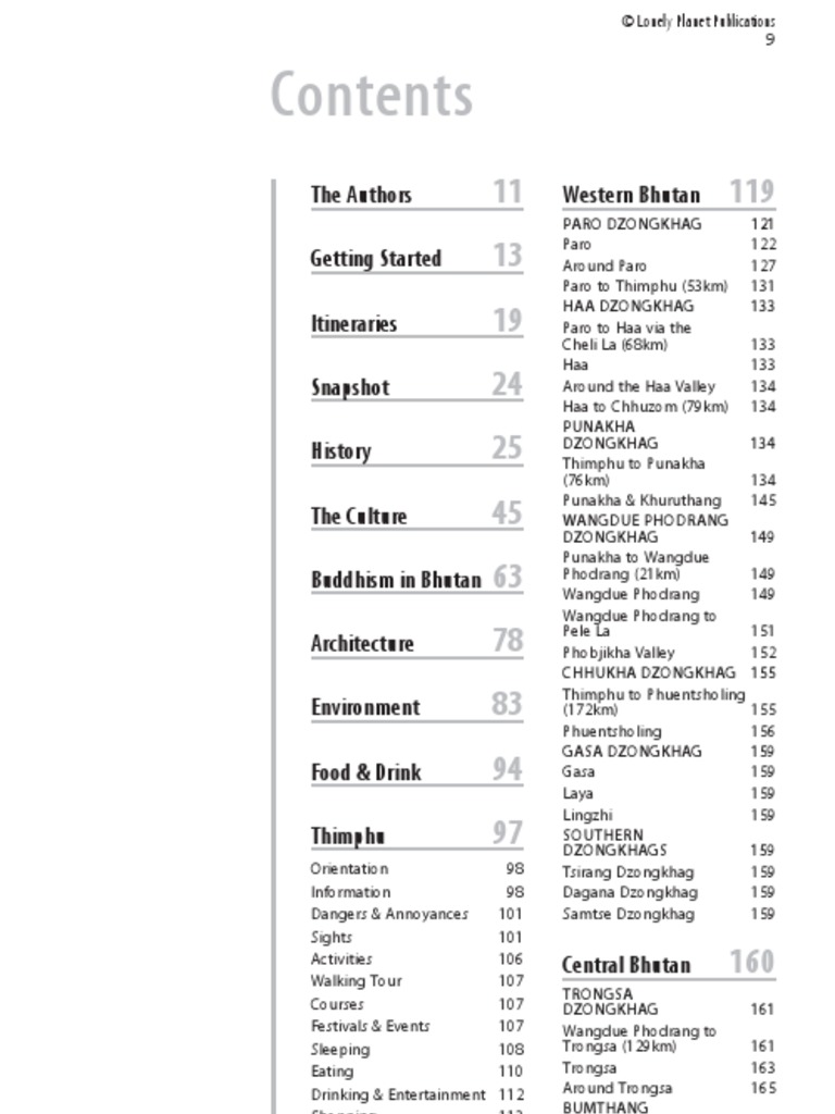 Lonely Planet Bhutan PDF | PDF | Bhutan | Tourism