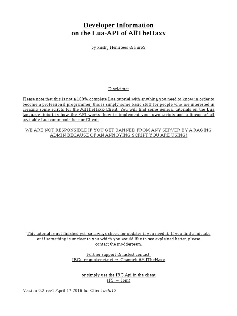 Lua Manual | PDF | Control Flow | Subroutine