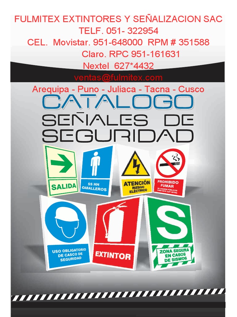 Senales de Seguridad | PDF | Dióxido de carbono | Cliente