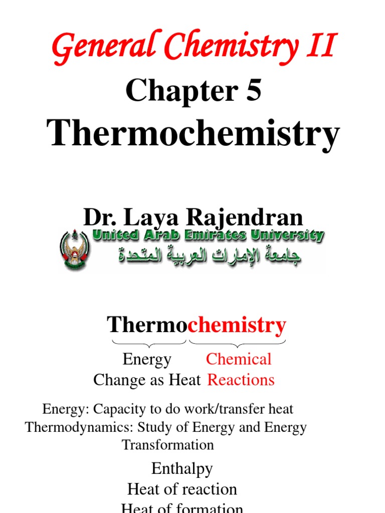 Chapter 5 - Thermochemistry GC2 | PDF | Calorimetry | Heat