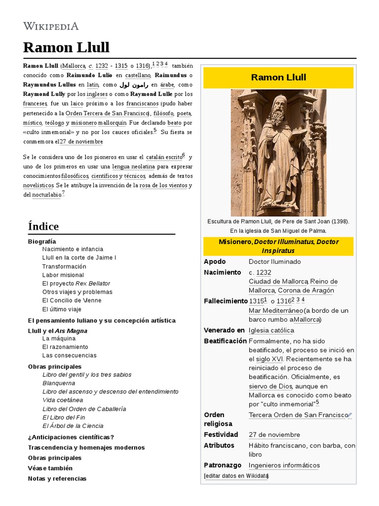 Ramon Llull | PDF | Papa | Religión y creencia