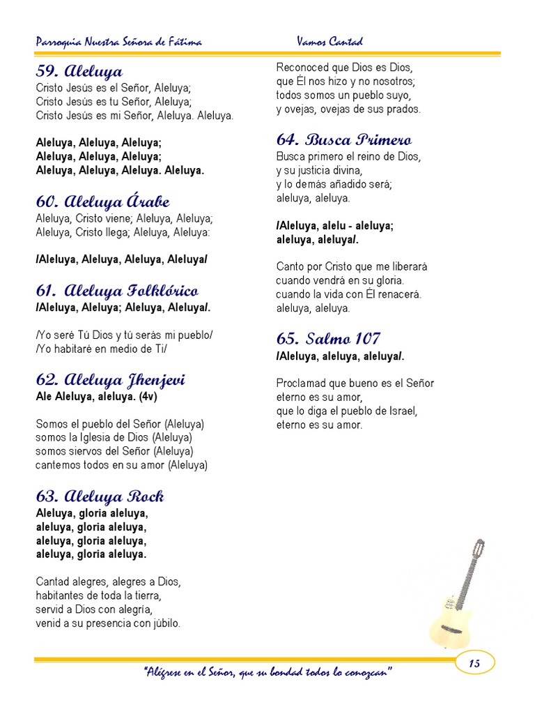 05 Aleluya | PDF | Cristo (título) | Contenido bíblico