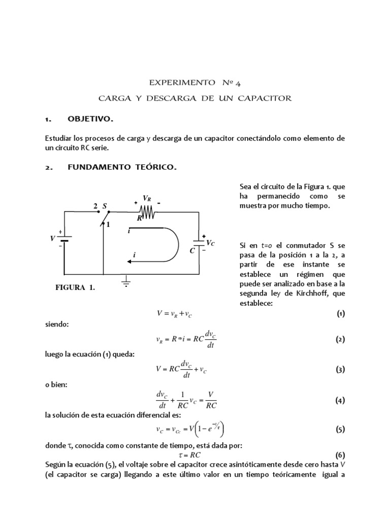 Carga y Descarga de Un Capacitor | Condensador | Ecuaciones