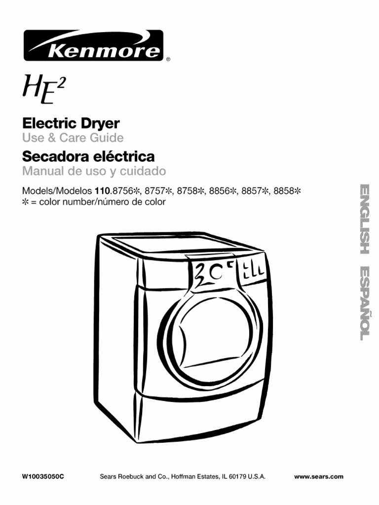 Kenmore He2 Dryer Manual | PDF | Electrical Connector | Clothes Dryer
