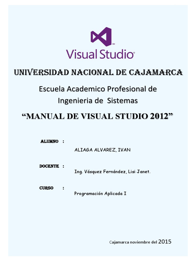 Manual de Visual Studio | PDF | Point and Click | Software