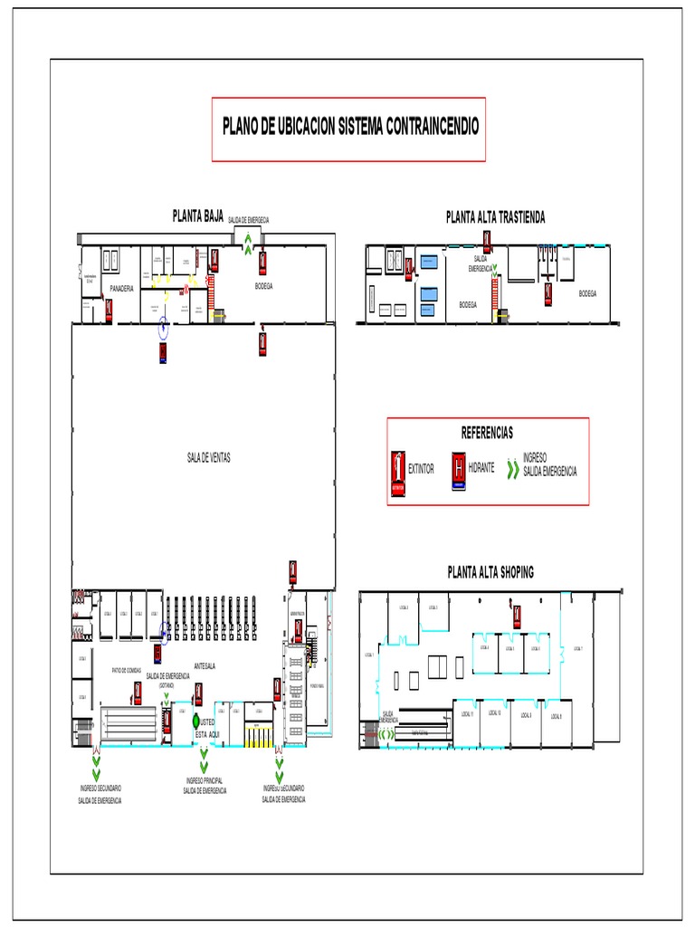 Plano Contraincendios Layout1 1 | PDF