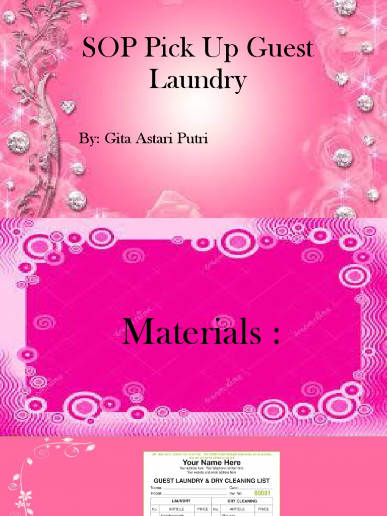 Pick Up Guest Laundry | PDF