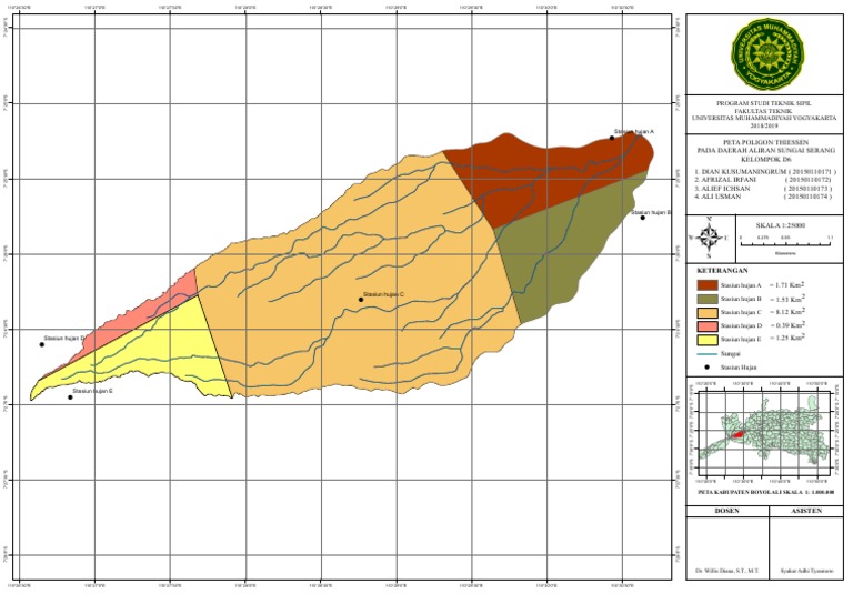Contoh Poligon Thiessen | PDF