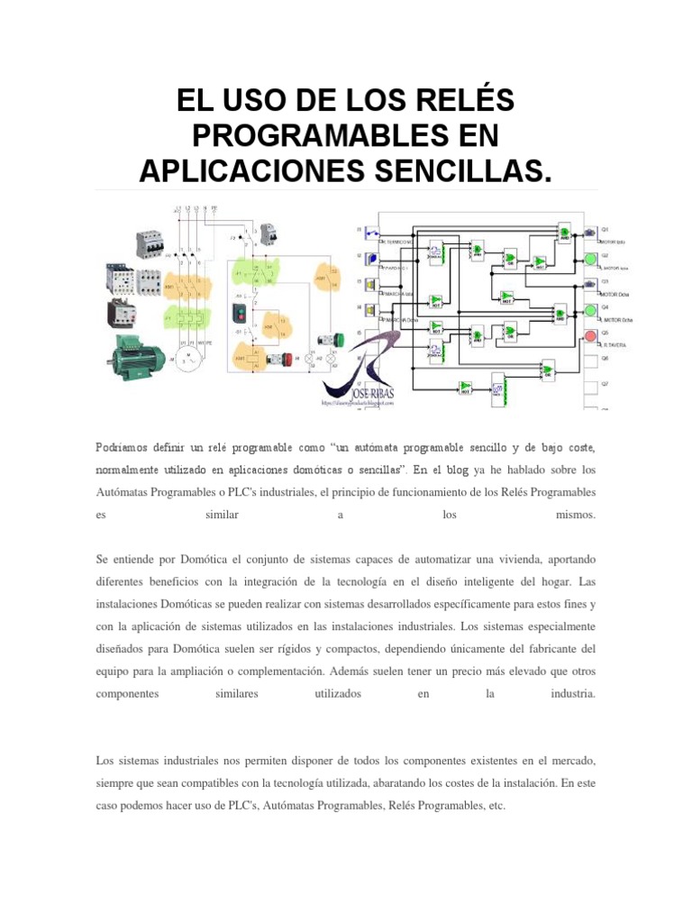 El uso de relés programables en aplicaciones domóticas: ventajas ...