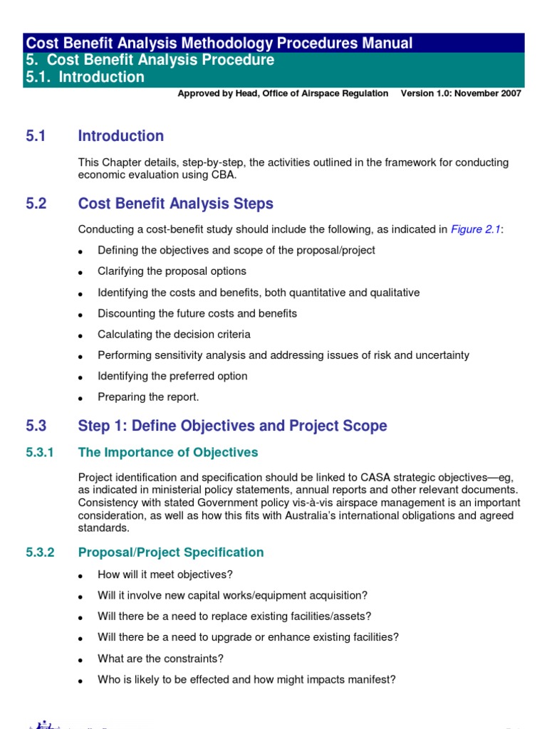 Cost Benefit Analysis Methodology | PDF | Cost–Benefit Analysis | Net ...