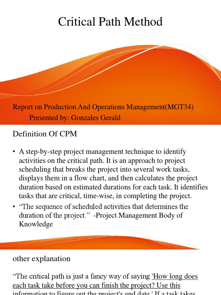 Critical Path Method | PDF | Applied Mathematics | Systems Science