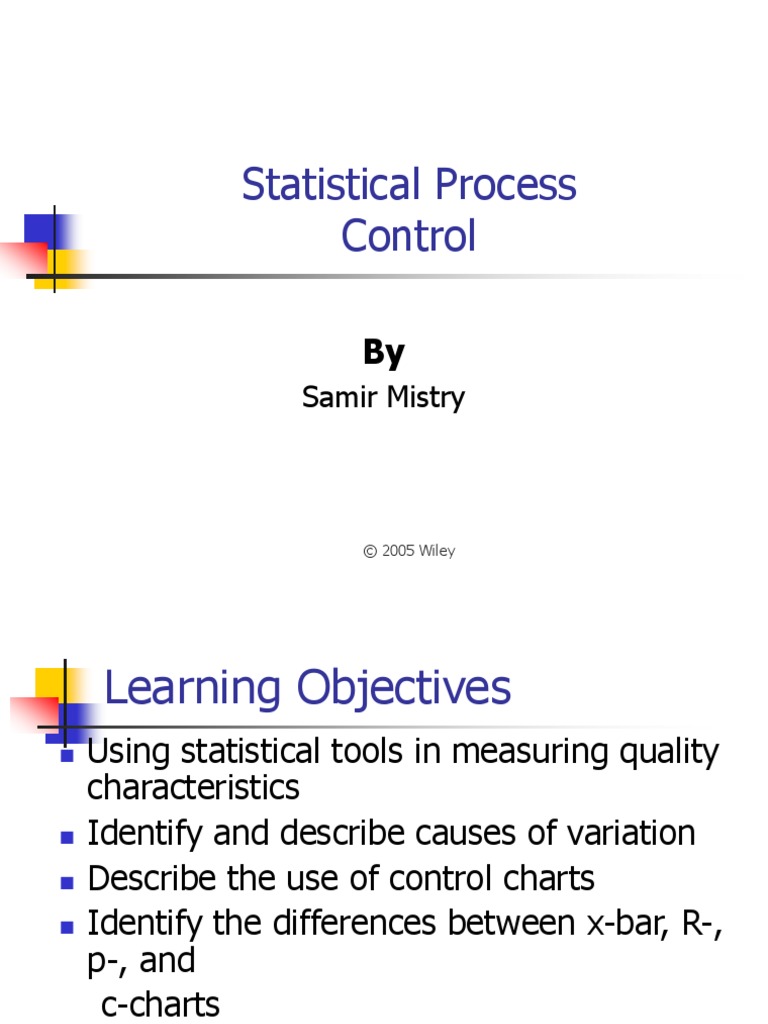 Statistical Process Control: Samir Mistry | PDF | Statistics ...