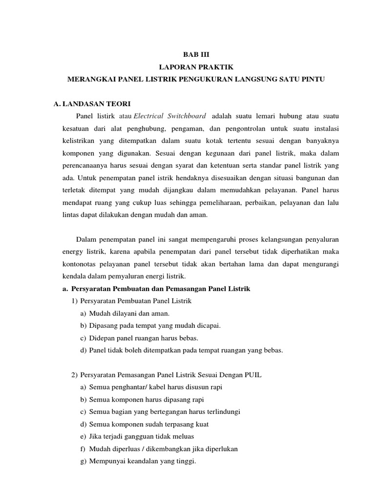BAB III Laporan PKL TITL | PDF