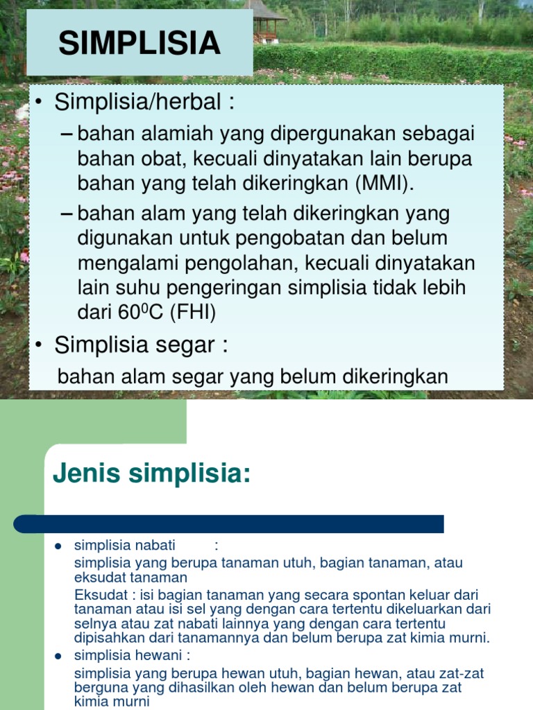 Panduan Lengkap Simplisia Herbal | PDF