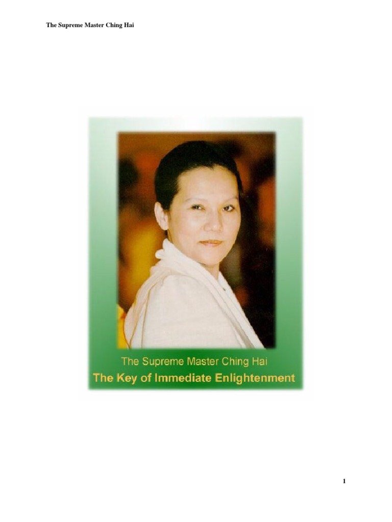 Ching Hai - The Key of Immediate Enlightenment | Jesus | Religious ...
