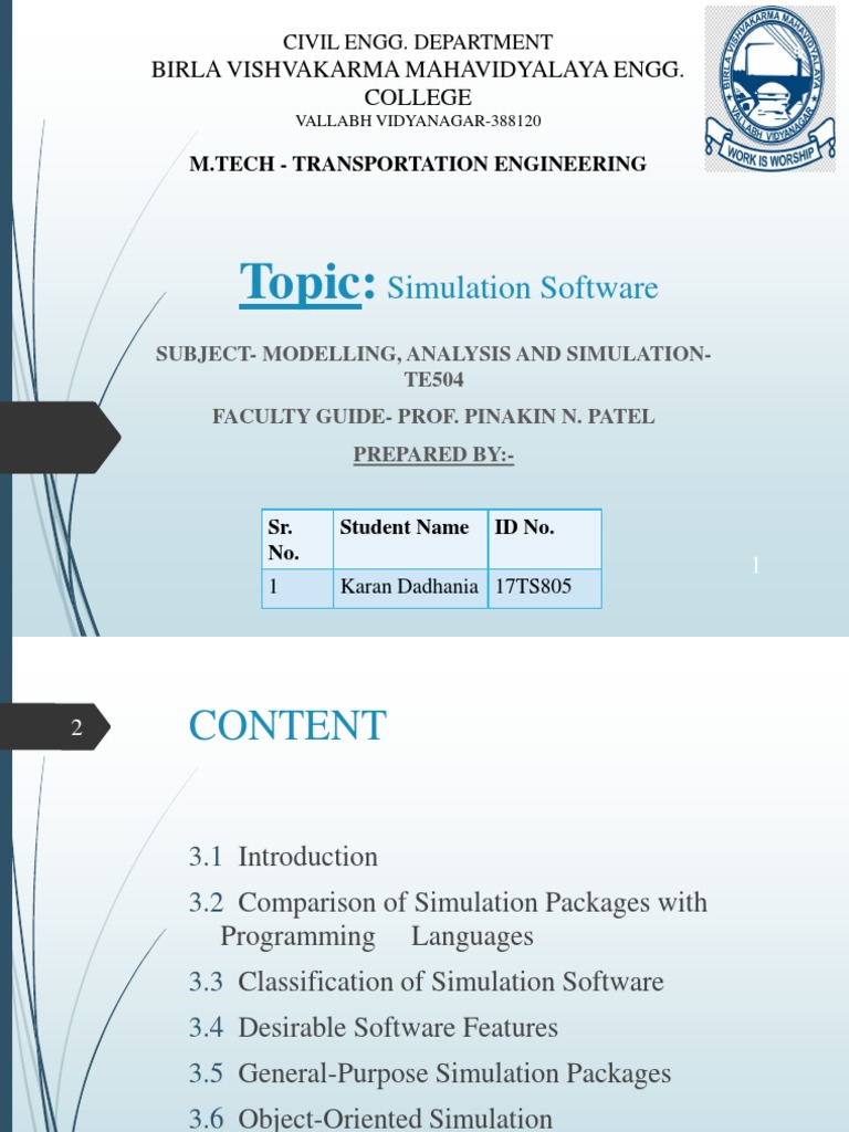 Simulation Software | PDF | Object Oriented Programming | Simulation