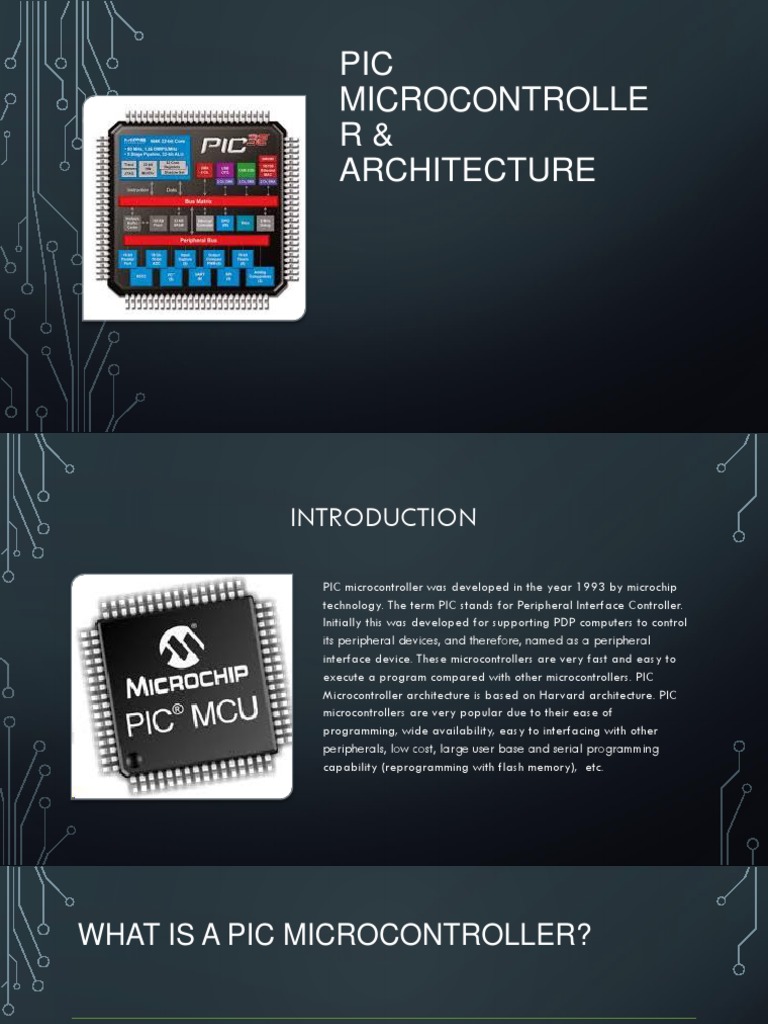 PIC Microcontroller | PDF | Microcontroller | Input/Output