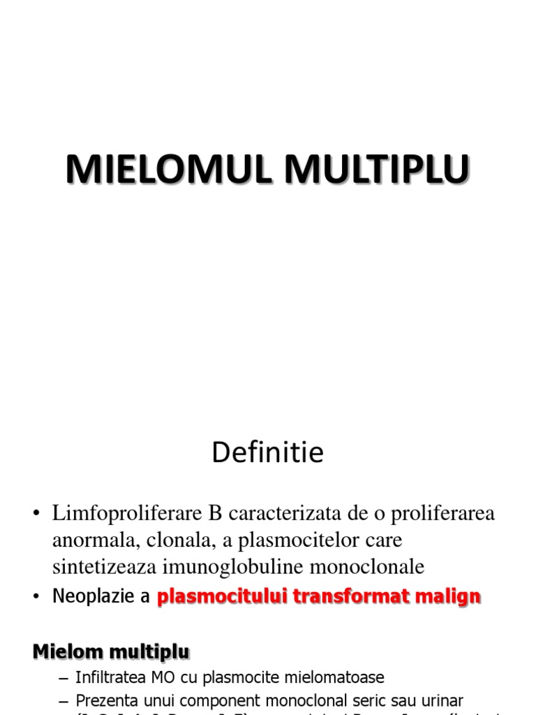 Mielom Multiplu Final | PDF