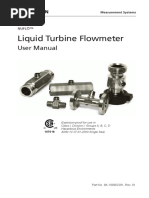 Nuflo Liquid Turbine Flow Meters Datasheet | PDF | Flow Measurement ...