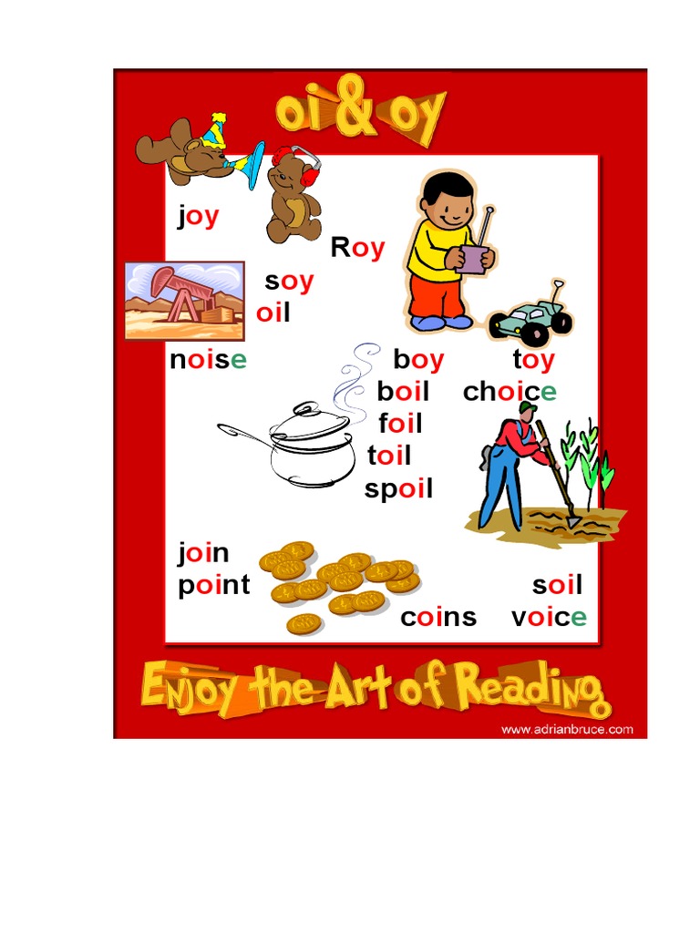 Oi Oy Phonics Word Poster | PDF