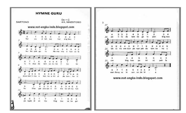 Lirik Hymne Guru | PDF