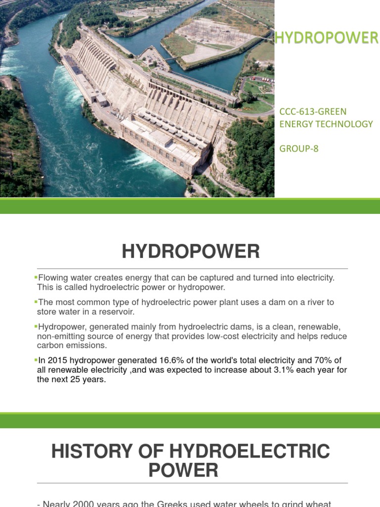 Hydropower | PDF | Hydroelectricity | Sustainable Technologies