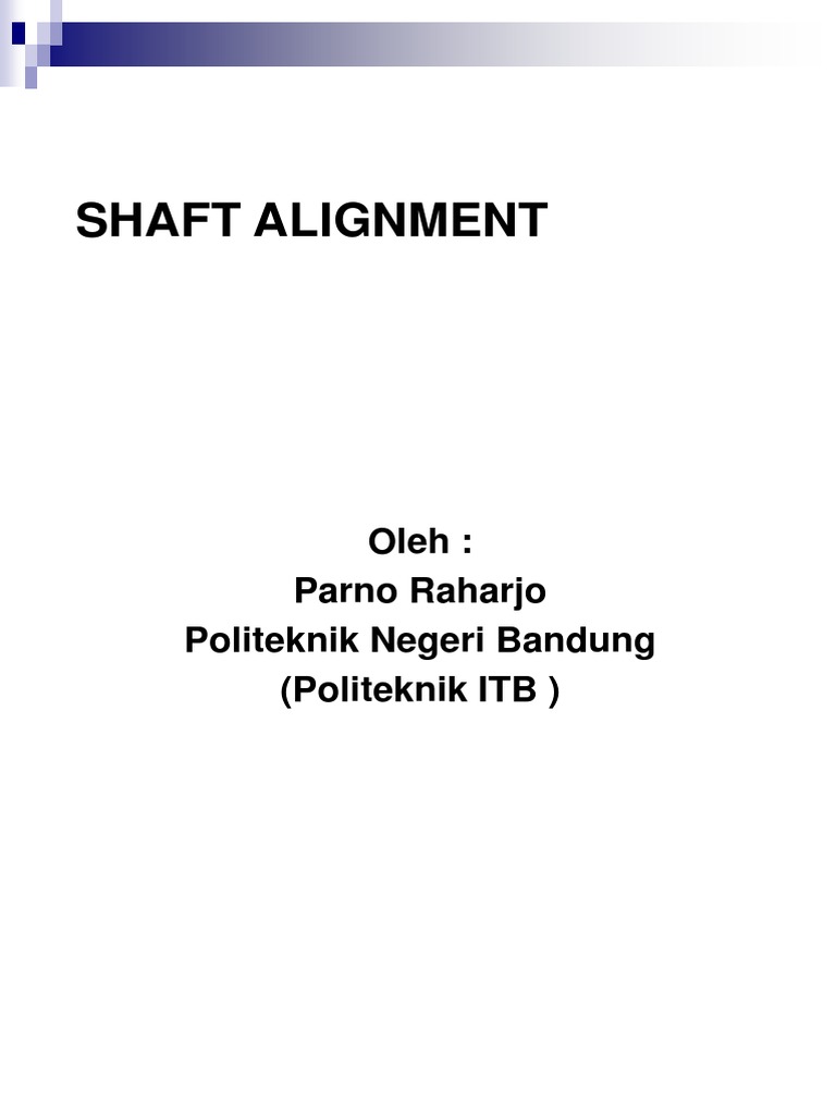 Shaft Alignment Techniques | PDF