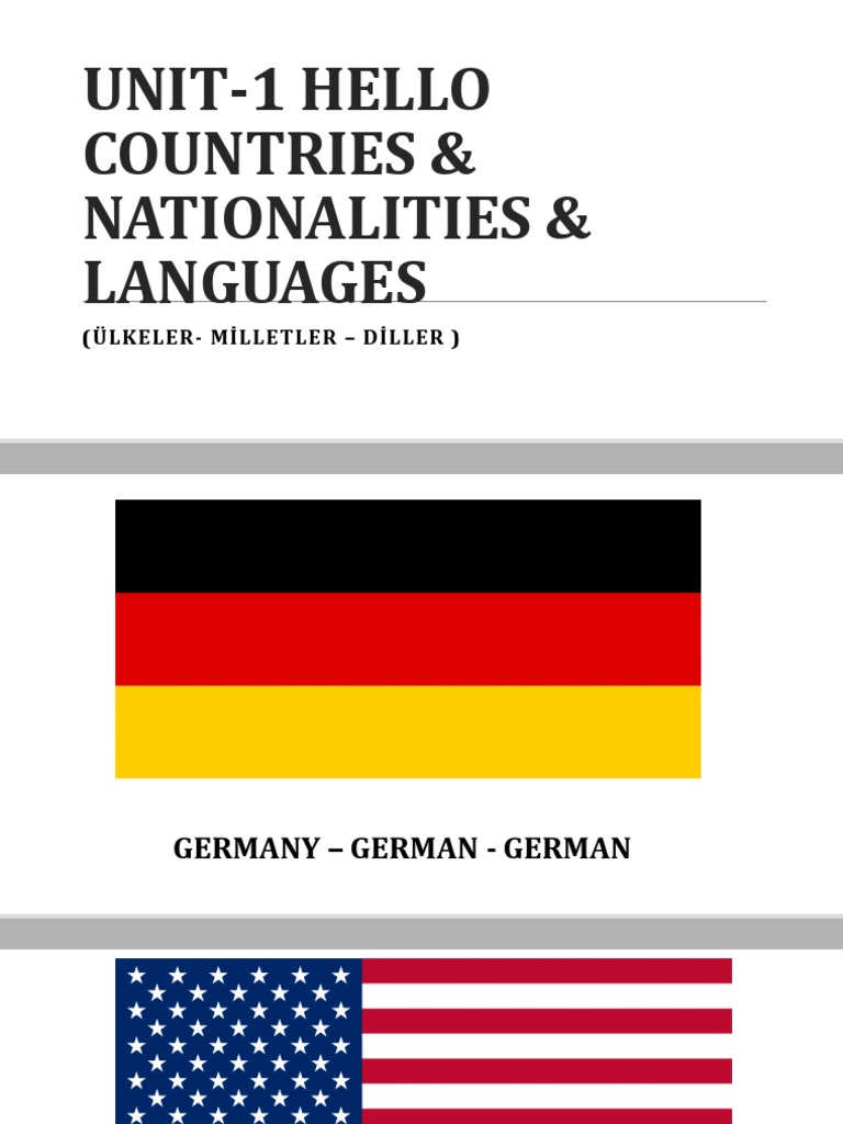 Countries, Nationalities, Languages Guide | PDF | Travel | Foreign ...