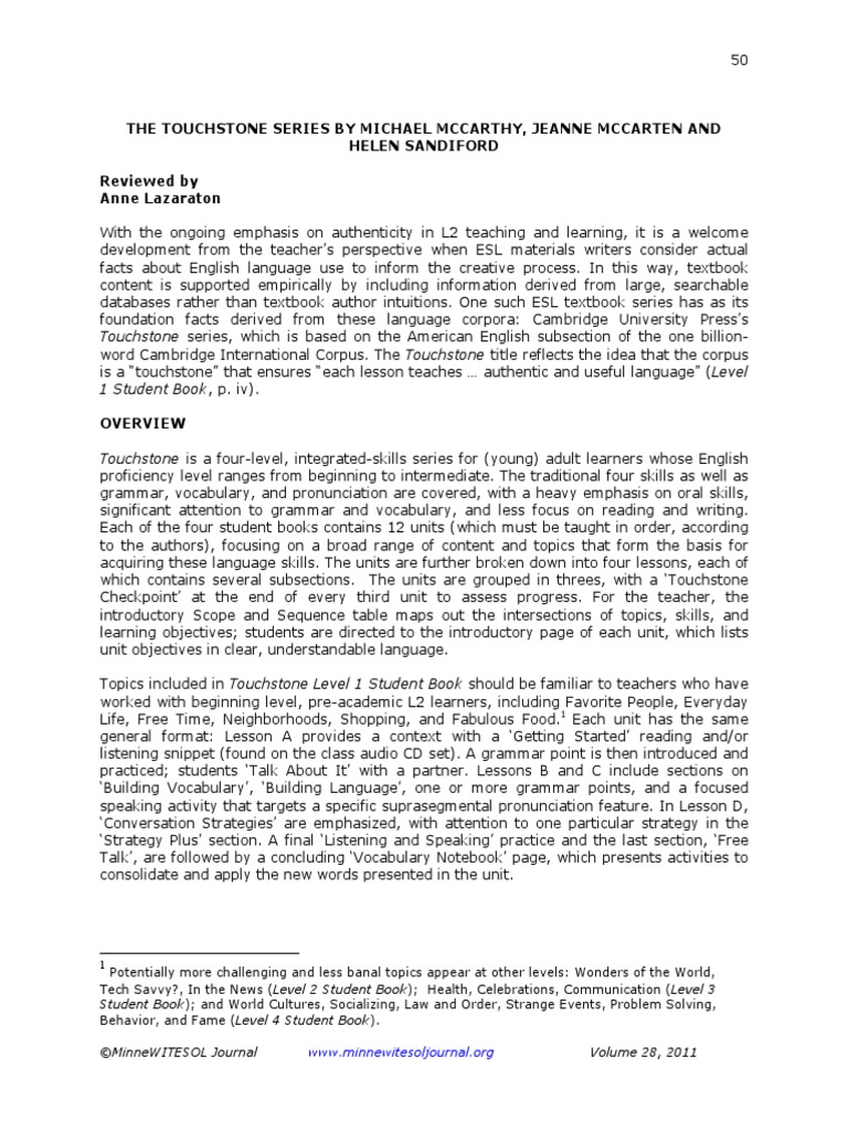 7 Touchstone | PDF | Vocabulary | English As A Second Or Foreign Language