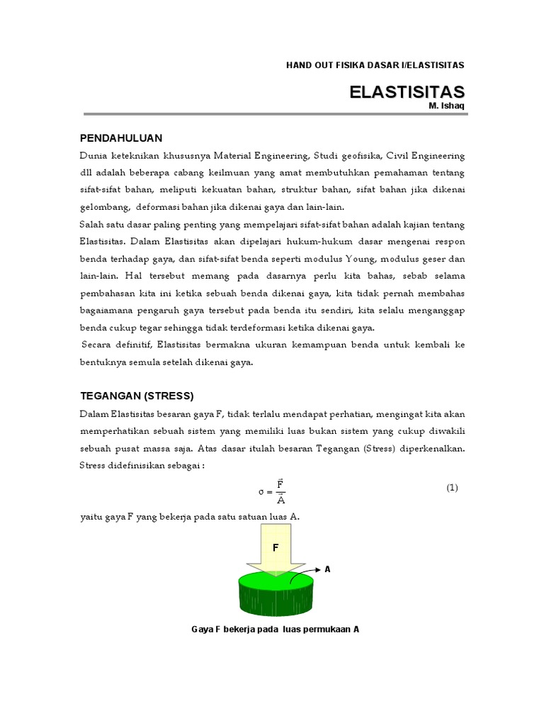 Elastisitas PDF | PDF | Sains & Matematika