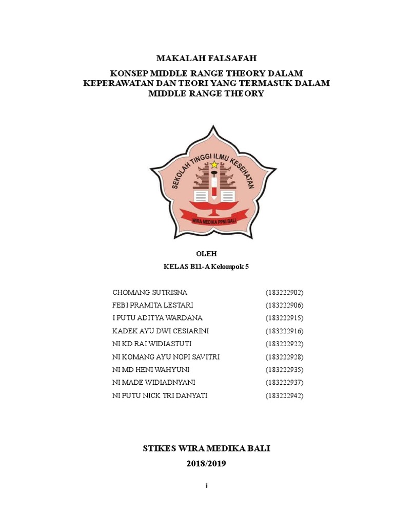 Konsep Teori Middle Range Keperawatan | PDF