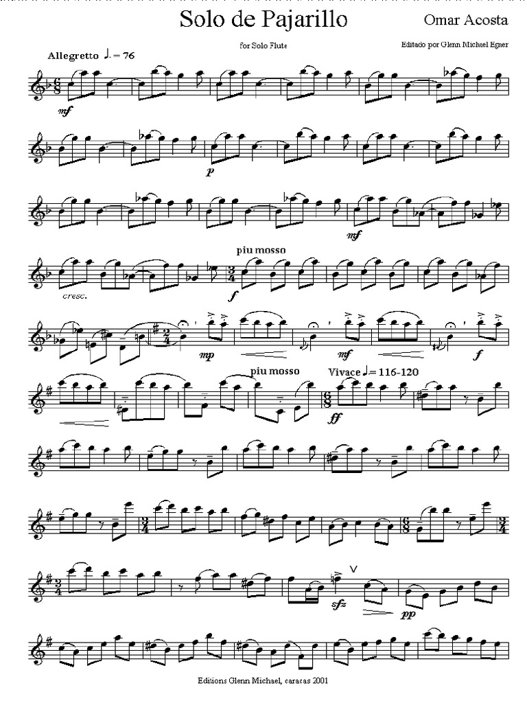 Solo de Pajarillo PDF | PDF