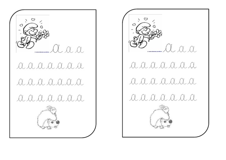 Litera A Mic Punctata | PDF