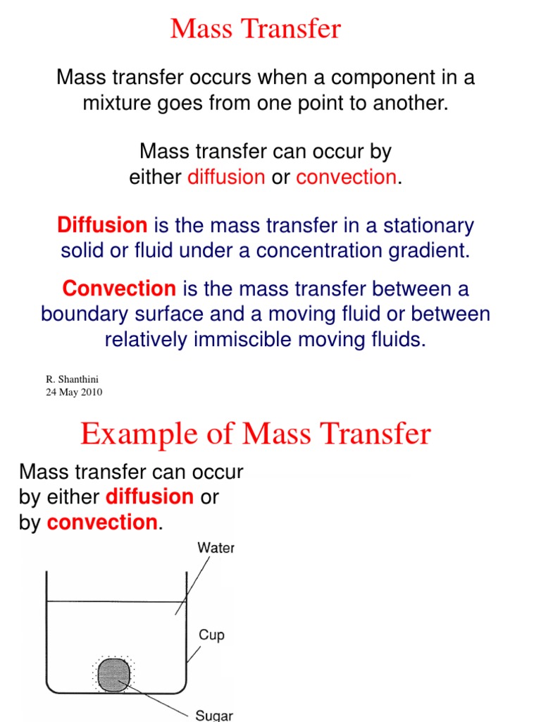 Intro Masstransfer | PDF | Diffusion | Solution