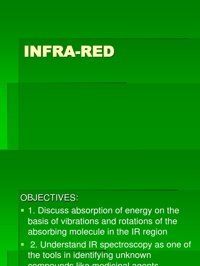 8 Infra Red | PDF | Infrared Spectroscopy | Infrared