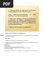 EsP Action Plan and Accomplishment Report | PDF