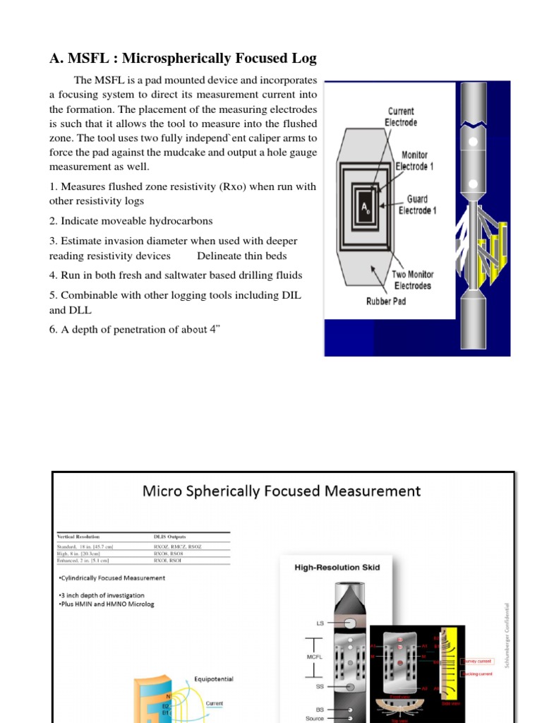 A. MSFL: Microspherically Focused Log | Download Free PDF | Neutron ...