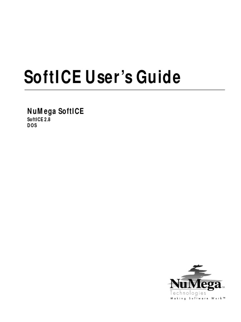SoftICE User's Guide | PDF | License | Dos