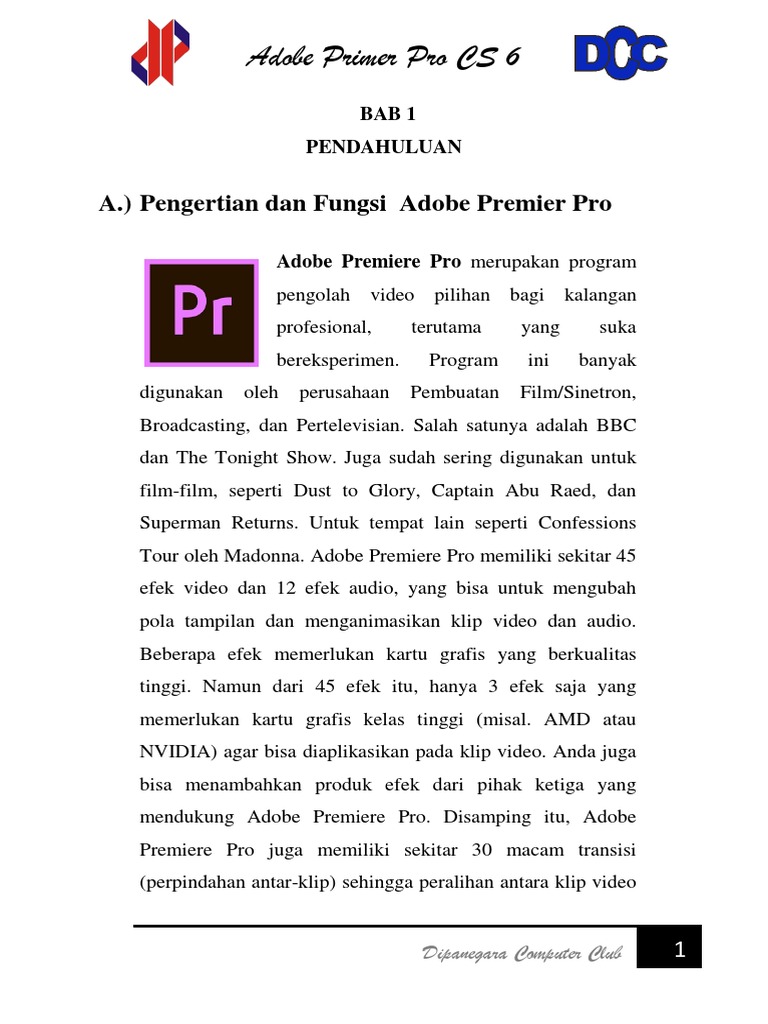 Adobe Primer Pro CS 6 | PDF
