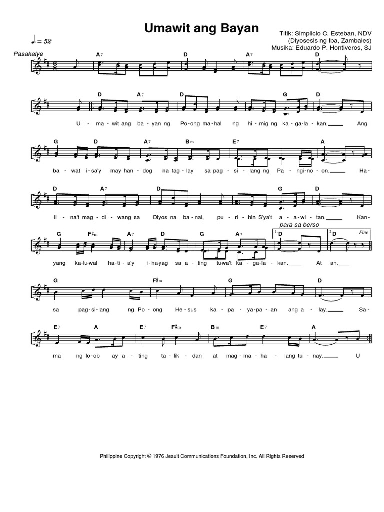 Umawit Ang Bayan | PDF