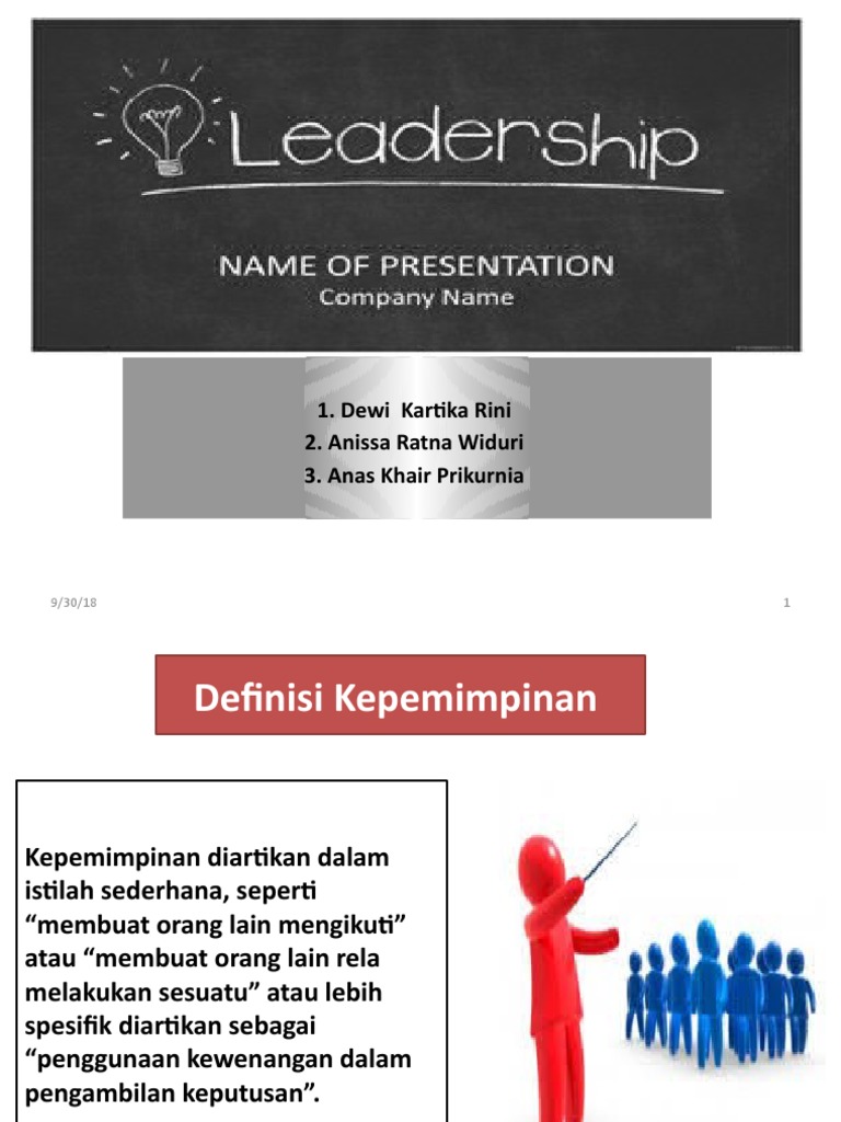 Presentasi Leadership | PDF