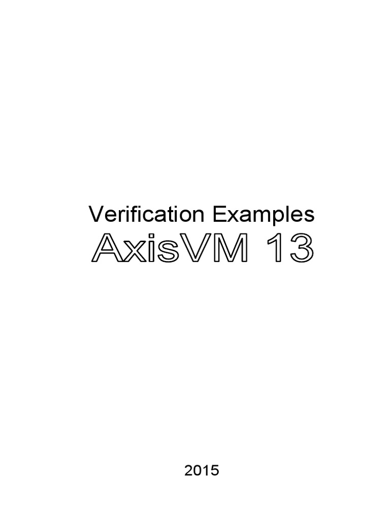 Verification Examples Axisvm PDF | PDF | Beam (Structure) | Bending