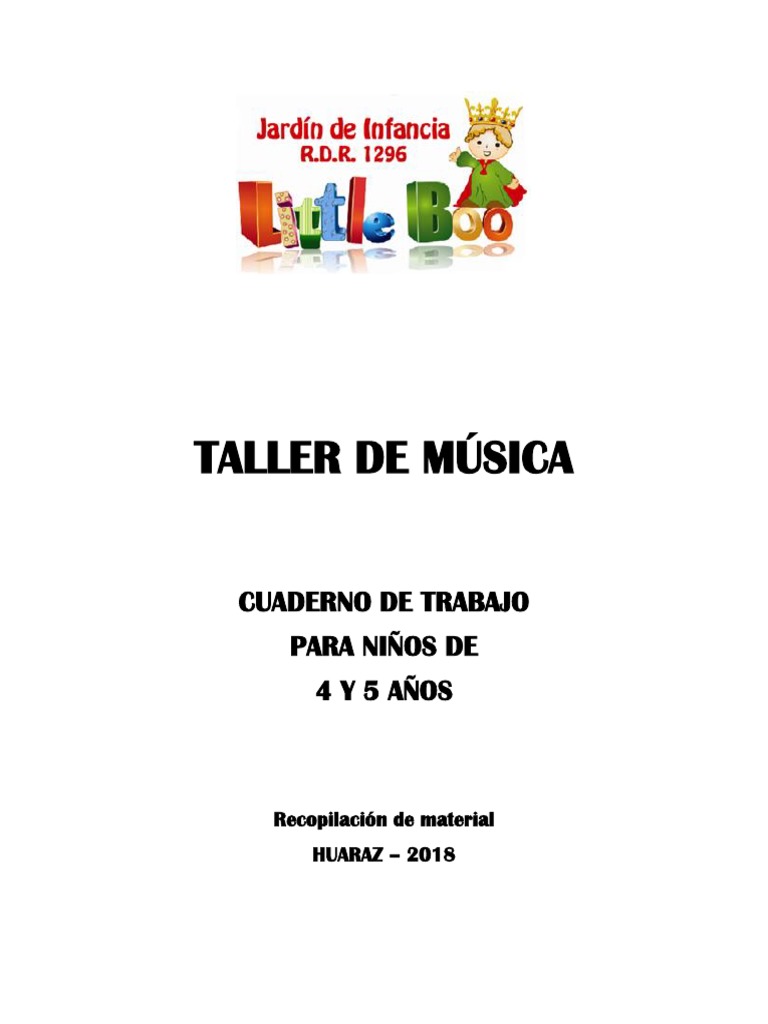 Cuadernillo de Trabajo Taller de Música | PDF