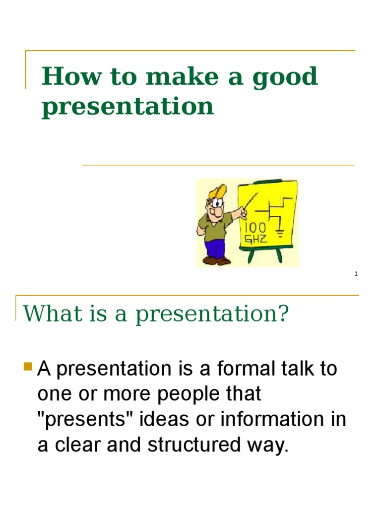 Good Presentation Skills | PDF | Typefaces | Human Communication
