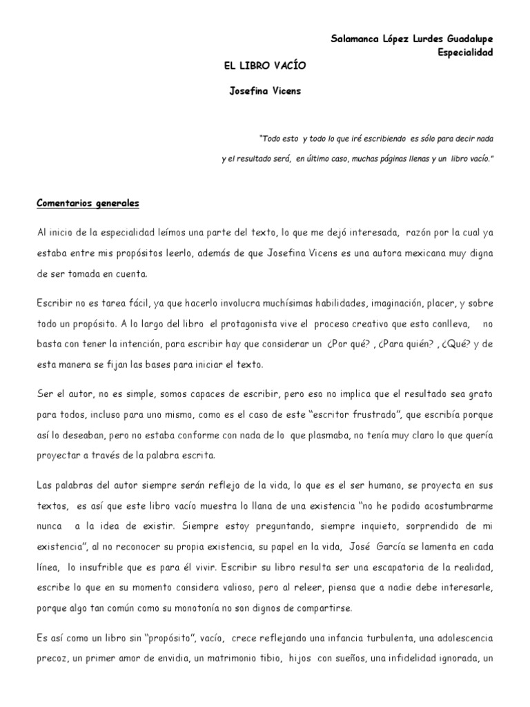 El Libro Vacío | PDF | Libros | Autor