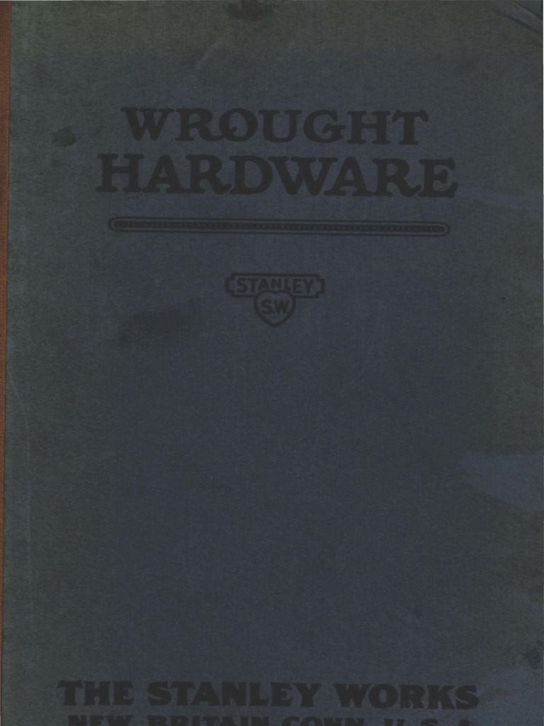 1921, Stanley Works, New Britain US | PDF | Business