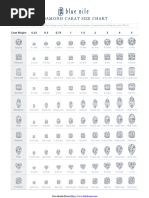 Pear Cut Diamond Size Chart | PDF | Diamond | Superhard Materials